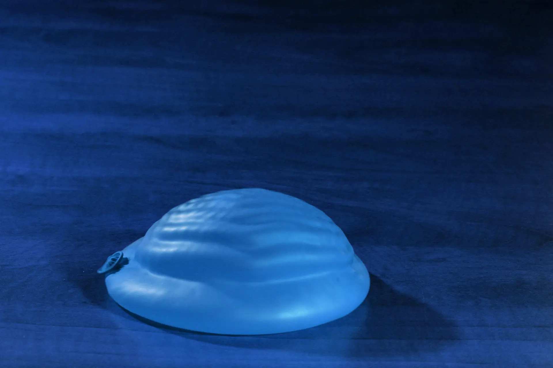 Blue Water Balloon Vibrations High-Speed Photography